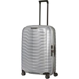 Hartschalen-Trolley Samsonite "Proxis, 75 cm" Gr. B/H/T: 51 cm x 75 cm x 31 cm 98 l, silberfarben (silver) Koffer Hartschalenkoffer