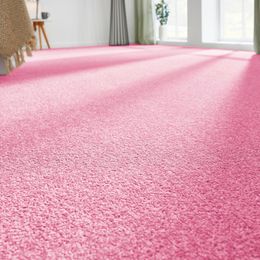 ANDIAMO Teppichboden "Kräuselvelours Ines" Teppiche Gr. B/L: 400 cm x 400 cm, 8,5 mm, 1 St., pink Teppichboden