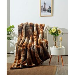 Wohndecke Star Home Textil "Zobel" Wohndecken Gr. B/L: 150 cm x 200 cm, braun Kunstfaserdecken