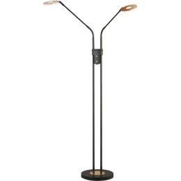 Fischer und Honsel Stehlampe FISCHER & HONSEL "Dent" Lampen Gr. 2 flammig, Höhe: 150,00 cm, beige (sandschwarz) LED Bogenlampe Bogenlampen