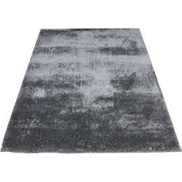 Hochflor-Teppich Home Affaire "Deman" Teppiche Gr. B/L: 300 cm x 400 cm, 25 mm, 1 St., grau Esszimmerteppiche