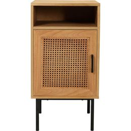 Nachtkommode Inosign "Ailis" Sideboards Gr. B/H/T: 40 cm x 76 cm x 39 cm, schwarz (natur, schwarz) Nachtkonsolen und Nachtkommoden