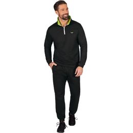 Sweater TRIGEMA "TRIGEMA Herren Jogginganzug in Sweat-Qualität" Gr. L, schwarz Herren Sweatshirts