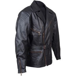 Motorradjacke Roleff "RO 222 S" Jacken Gr. 5XL, schwarz Motorradjacken