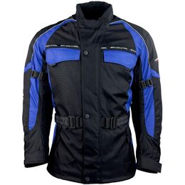 Motorradjacke Roleff "Reno" Jacken Gr. L, blau (blau, schwarz) Motorradjacken