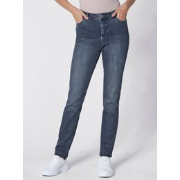 Stretch-Jeans CREATION L PREMIUM Gr. 24, Kurzgrößen, blau (blue, stone, washed) Damen Jeans Stretch