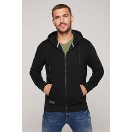 Kapuzensweatjacke CAMP DAVID Gr. M, schwarz Herren Sweatjacken