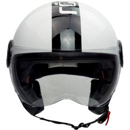 RÖMER HELME Motorradhelm RÖMER HELME "Fight" Gr. S, schwarz (weiß, schwarz), Helme, S Kopfumfang: 55cm - 56cm