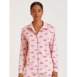 Calida Pyjamaoberteil Calida Damen Shirt lang 15796 pearl blush (1 Stück