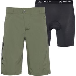 Vaude Ledro Fahrradshorts Herren grün XL