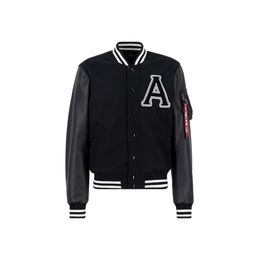 Alpha Industries Jacke Herren Gr&ouml;&szlig;e M schwarz / wei&szlig;