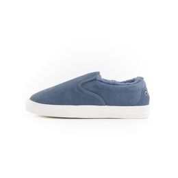 Minnetonka Slip On 'Wilder' Damen Gr&ouml;&szlig;e 39 blau / wei&szlig;