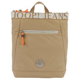 JOOP! Joop Jeans Cityrucksack lietissimo elva backpack lvz, mit Logo Schriftzug auf den Trageriemen, beige