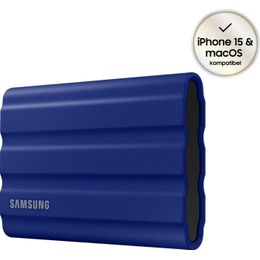 Samsung Portable SSD T7 Shield externe SSD (1 TB) 1050 MB/S Lesegeschwindigkeit, 1000 MB/S Schreibgeschwindigkeit, blau