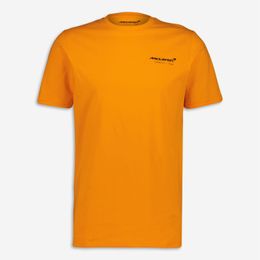 TK Maxx Orange Sport-T-Shirt mit blauem Logo auf dem Rücken