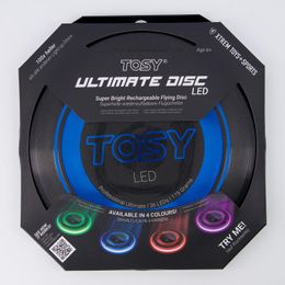 TK Maxx Schwarz-blaues Tosy Ultimate Disc LED Frisbee