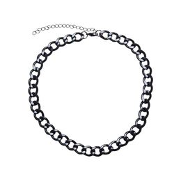 Urban Classics Edelstahlkette Unisex Big Chain Necklace, schwarz