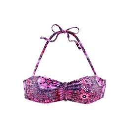 Buffalo Bandeau-Top 'Happy' Damen Gr&ouml;&szlig;e 70 aubergine / pink