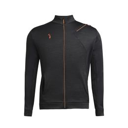 Campus Sutra Sweatjacke Herren Gr&ouml;&szlig;e M orange / schwarz
