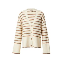 Vila Rouge Edit Strickjacke 'Allie' Damen Gr&ouml;&szlig;e XXL beige / braun