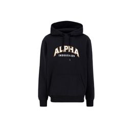 Alpha Industries Sweatshirt 'College' Herren Gr&ouml;&szlig;e XL orange / schwarz / wei&szlig;