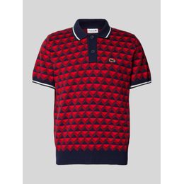 Lacoste Regular Fit Poloshirt mit Allover-Muster