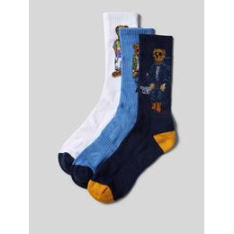 Polo Ralph Lauren Underwear Socken mit Motiv-Stitching im 3er-Pack