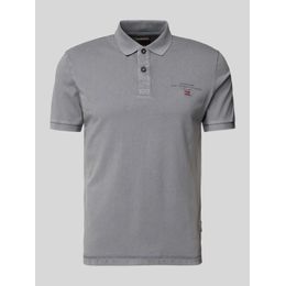 Napapijri Regular Fit Poloshirt mit Label-Print Modell 'elbas'