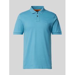 BOSS Orange Slim Fit Poloshirt mit Label-Patch Modell 'Passenger'