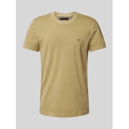 Tommy Hilfiger Slim Fit T-Shirt mit Logo-Stitching Modell 'GARMENT'