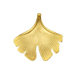 Ketten-Anhänger Firetti "Schmuck Geschenk Gold 333 Halsschmuck Anhänger für Halskette Ginkgo" Schmuckanhänger Gr. Gelbgold 333, 0,35 g, gelb (gelbgoldfarben) Damen Anhänger