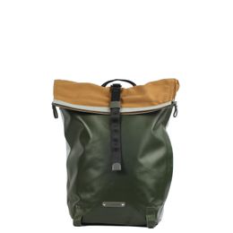 Laptoprucksack 7CLOUDS "Sowe 7.4" Gr. B/H/T: 31 cm x 44 cm x 15 cm, grün (grün, grau, khaki) Rucksäcke Taschen