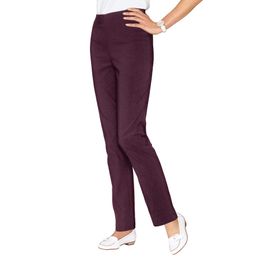 Stretch-Hose Classic Basics Gr. 54, Normalgrößen, rot (bordeau) Damen Hosen Stretch-Hosen