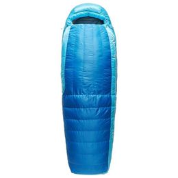 Sea To Summit - Trek -18°C Down Sleeping Bag - Daunenschlafsack Gr Long Zip: Left Blau