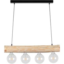Spot-Light Pendelleuchte SPOT LIGHT "TRABO SIMPLE" Lampen Gr. 4 flammig, Höhe: 110 cm, braun (holzfarben, schwarz) Pendelleuchten und Hängeleuchten