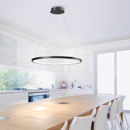 LED Pendelleuchte Places of Style "Raylan" Lampen Gr. Ø 60 cm Höhe: 120,00 cm, grau (anthrazit) LED Hängeleuchten und Pendelleuchten