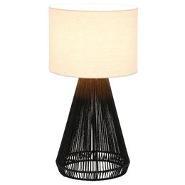 Tischleuchte LeGer Home by Lena Gercke "Zuri" Lampen Gr. 1 flammig, Ø 30 cm Höhe: 60 cm, schwarz (schwarz, braun, naturweiß, beige) Designerlampe Tischlampen
