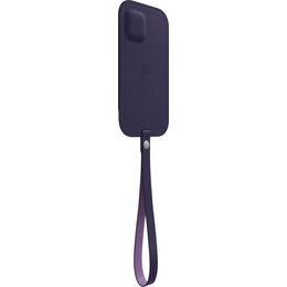 Apple Smartphone-Hülle "iPhone 12 Pro Max Leather Sleeve" Hüllen Gr. iPhone 12 Pro Ma, lila (deep violet) Smartphone Hülle