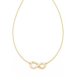 Namenskette Firetti "Schmuck Geschenk Silber 925 Halskette mit deinem Namen" Halsketten Gr. Silber 925 (Sterlingsilber), Länge: 48 cm, gelb (gelbgoldfarben) Damen Ketten mit Gravur