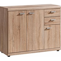 Sideboard Procontour "Sun" Sideboards Gr. B/H/T: 90 cm x 74 cm x 35 cm, braun (eichefarben, eiche) Sideboards