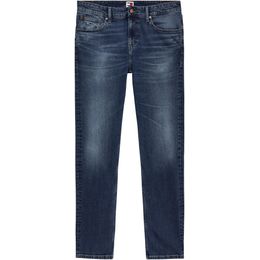 Straight-Jeans Tommy Jeans PLUS "RYAN RGLR STRGHT AH6114" Gr. 40, Länge 34, blau (denim dark) Herren Jeans Straight Fit
