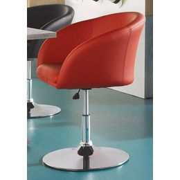 Sessel Inosign "Lounge" Gr. Kunstleder, B/H/T: 60 cm x 70 cm x 60 cm, rot Drehsessel Lounge-Sessel Lounge-Gartenmöbel Sessel
