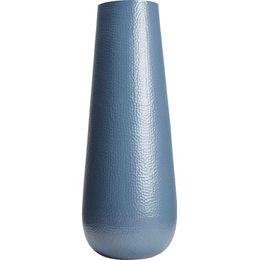 Bodenvase Best "Lugo" Vasen Gr. H: 80 cm Ø 30 cm, blau (navyblau) Blumenvasen