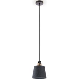 Pendelleuchte Paco Home "MARTA" Lampen Gr. Ø 20 cm Höhe: 25 cm, schwarz (schwarz grau) Pendelleuchten und Hängeleuchten