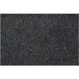 Fußmatte wash+dry by Kleen-Tex Teppiche Gr. B/L: 60 cm x 90 cm, 7 mm, 1 St., grau (dunkelgrau) Fußmatten gemustert