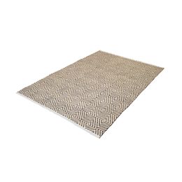 Teppich Kayoom "Aperitif 310" Teppiche Gr. B/L: 160 cm x 230 cm, 7 mm, 1 St., beige (beige, braun) Baumwollteppiche