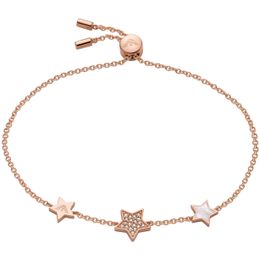 Armband Emporio Armani "Sterne, EG3525C221" Armbänder Gr. Silber 925 (Sterlingsilber), rosegold (roségoldfarben, weiß, perlmuttfarben, weiß) Damen Trachtenmode