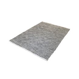 Teppich Kayoom "Aperitif 310" Teppiche Gr. B/L: 160 cm x 230 cm, 7 mm, 1 St., grau Baumwollteppiche
