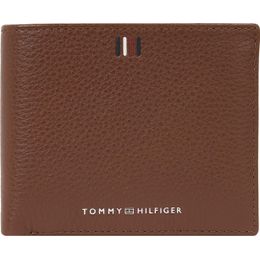 Geldbörse Tommy Hilfiger "TH CENTRAL CC AND COIN" braun (dark chestnut) Kleinlederwaren Geldbörsen Geldscheinklammern