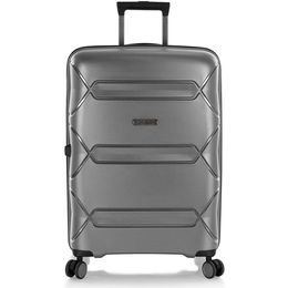 Hartschalen-Trolley Heys "Milos grau, 66 cm" Gr. B/H/T: 45 cm x 66 cm x 28 cm 61 l, grau Koffer Hartschalenkoffer